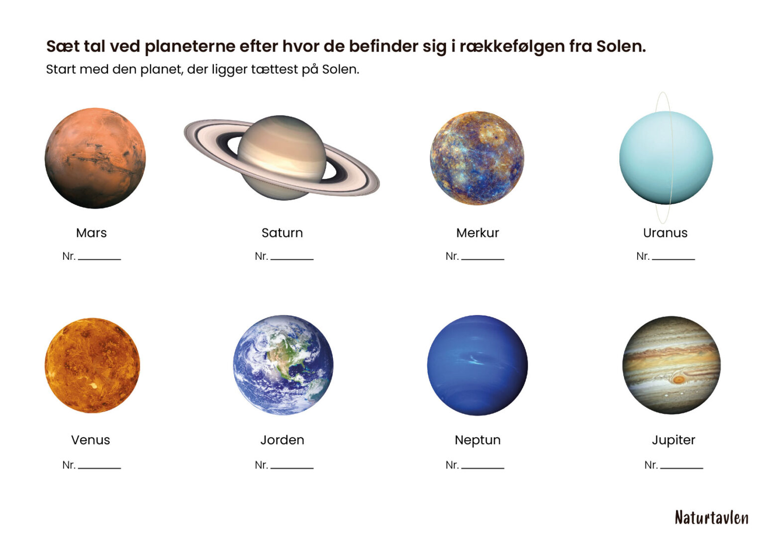 Solsystemet | Naturtavlen.dk